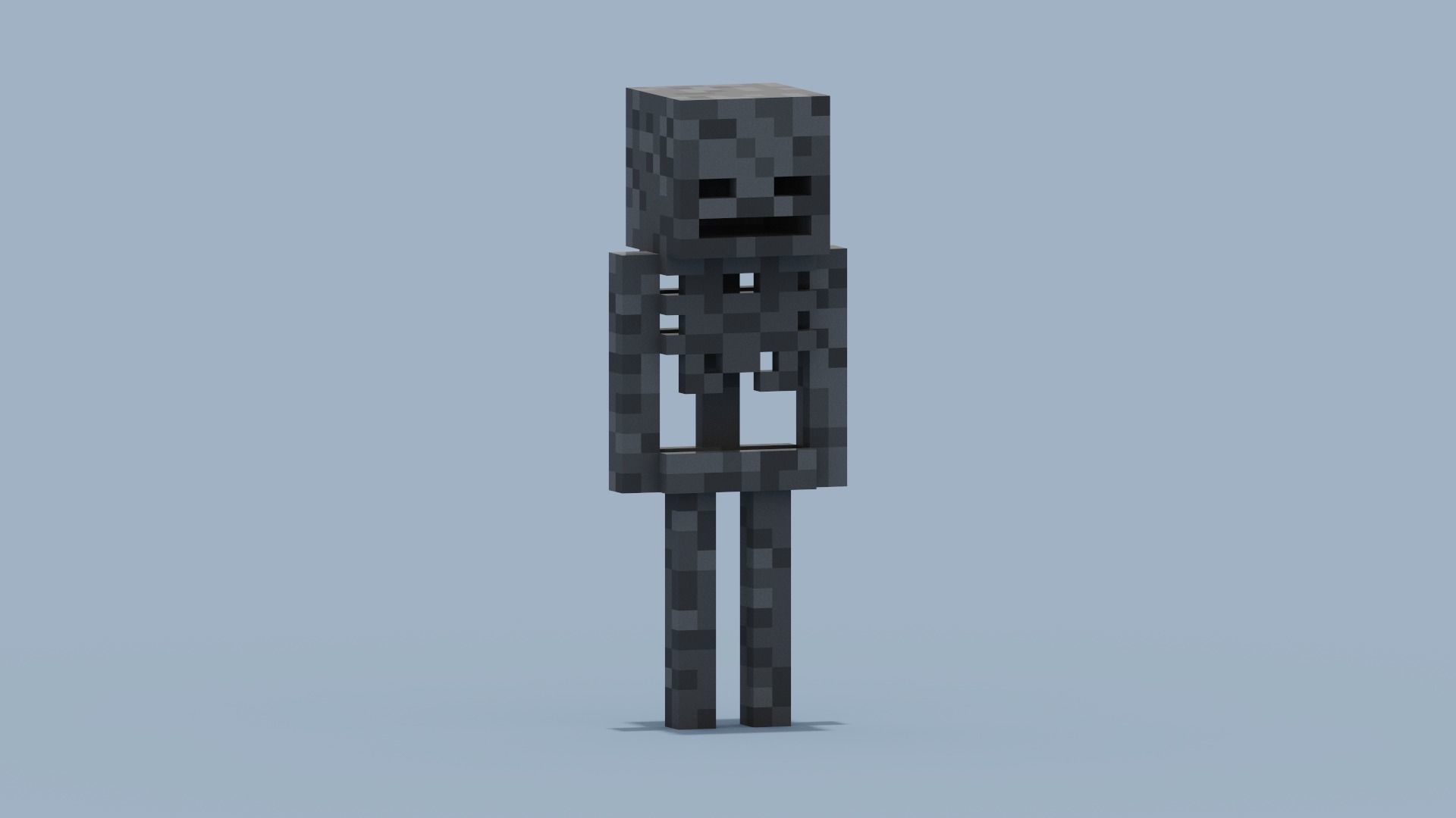 3D model Minecraf Skeleton VR / AR / low-poly | CGTrader