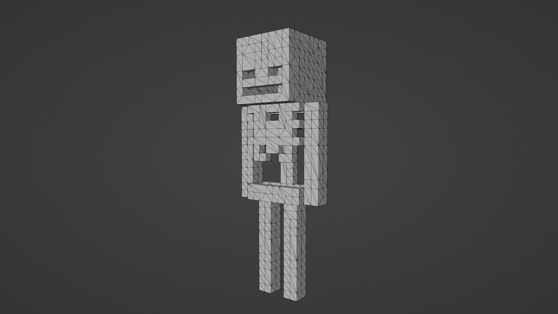 3D model Minecraf Skeleton VR / AR / low-poly | CGTrader