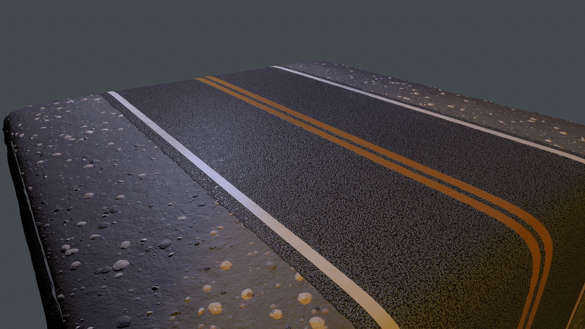 REALISTIC ROAD PBR TEXTURE - SEAMLESS Texture and sbsar File Texture ...