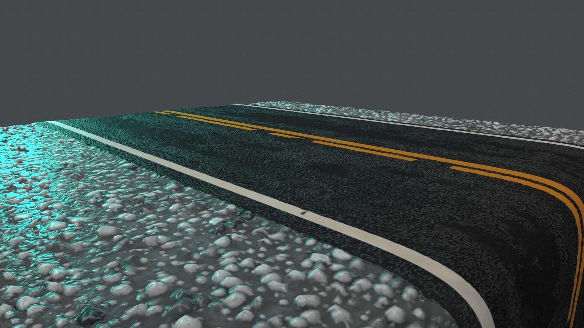 REALISTIC ROAD PBR TEXTURE - SEAMLESS Texture and sbsar File Texture ...