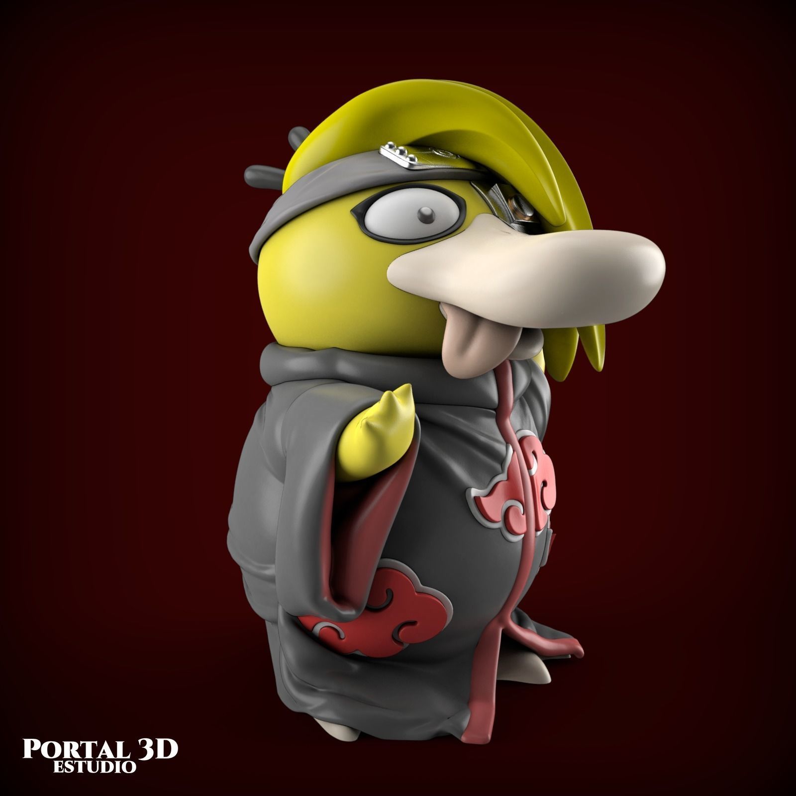 AKATSUKI PSYDUCK 3D model 3D printable | CGTrader