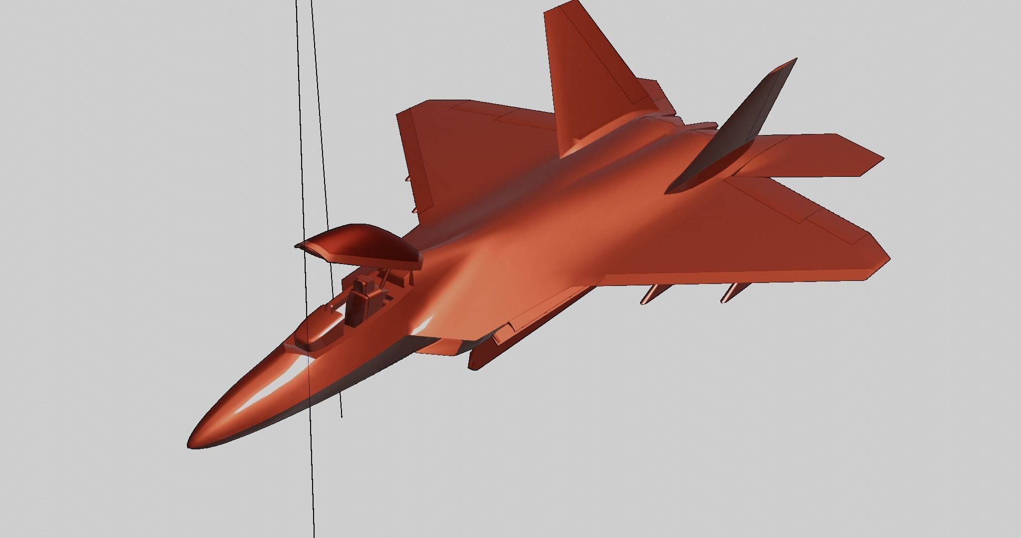 3D model Lockheed Martin F-22 Raptor VR / AR / low-poly | CGTrader