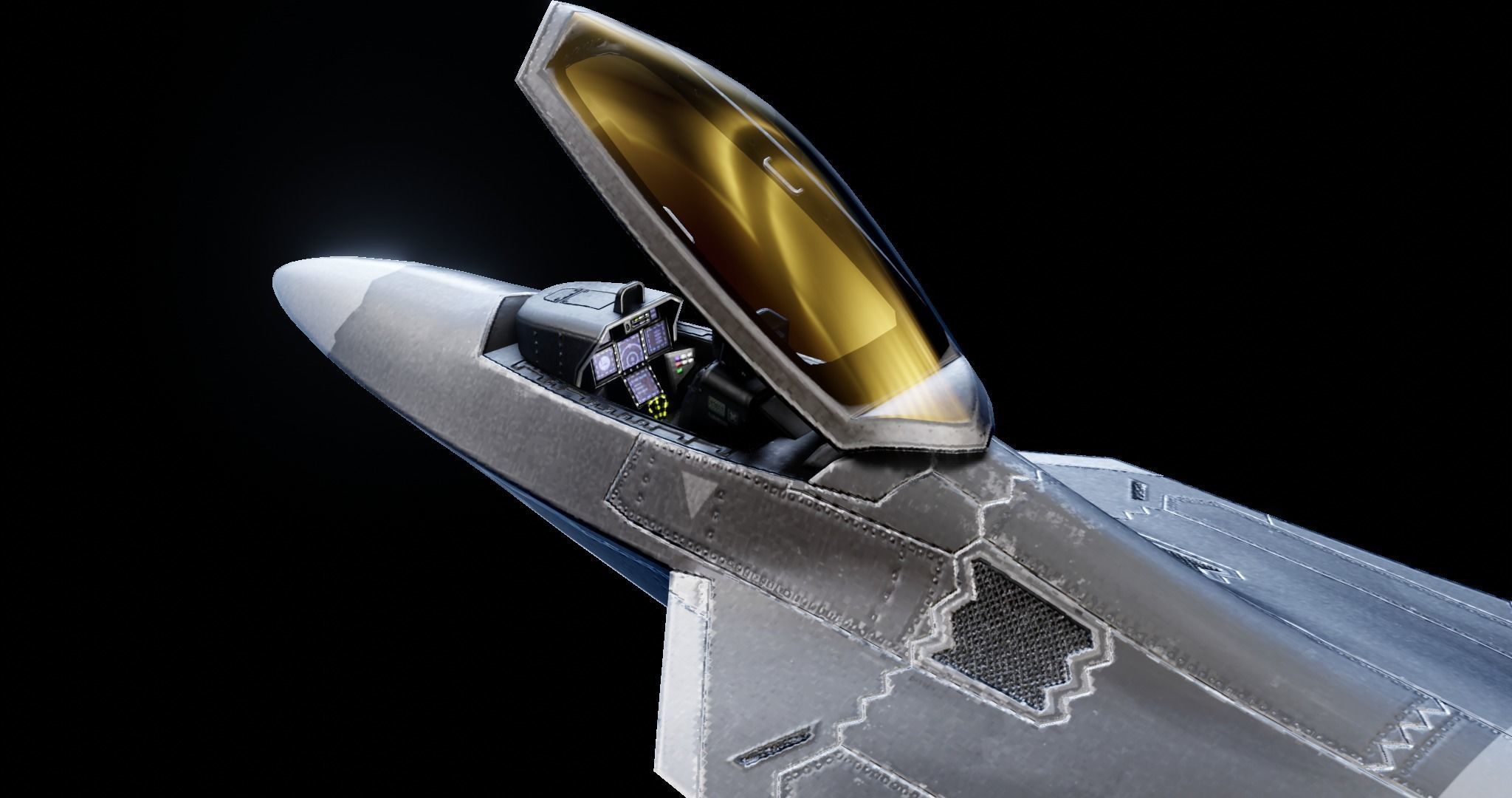 3D model Lockheed Martin F-22 Raptor VR / AR / low-poly | CGTrader