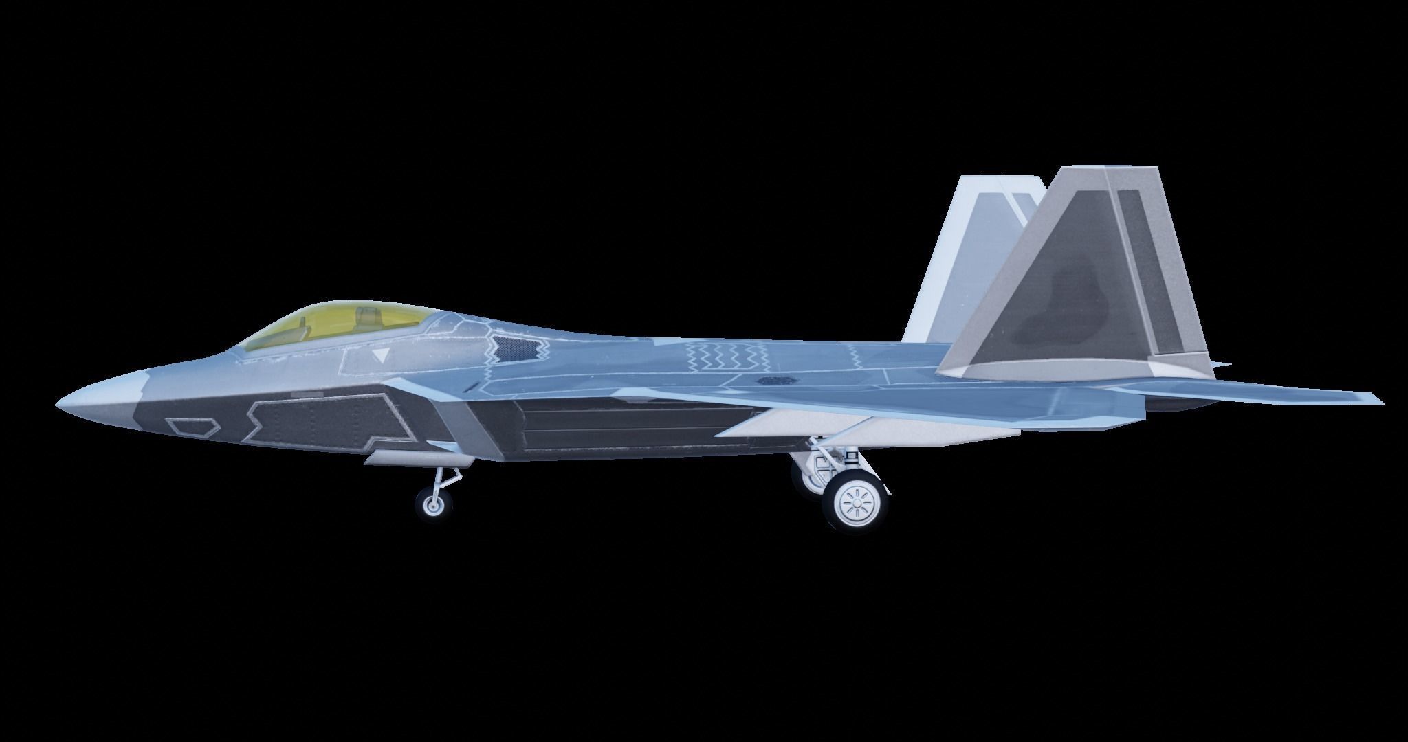 3D model Lockheed Martin F-22 Raptor VR / AR / low-poly | CGTrader