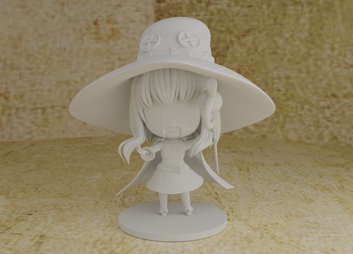 chibi megumin 3D model 3D printable | CGTrader