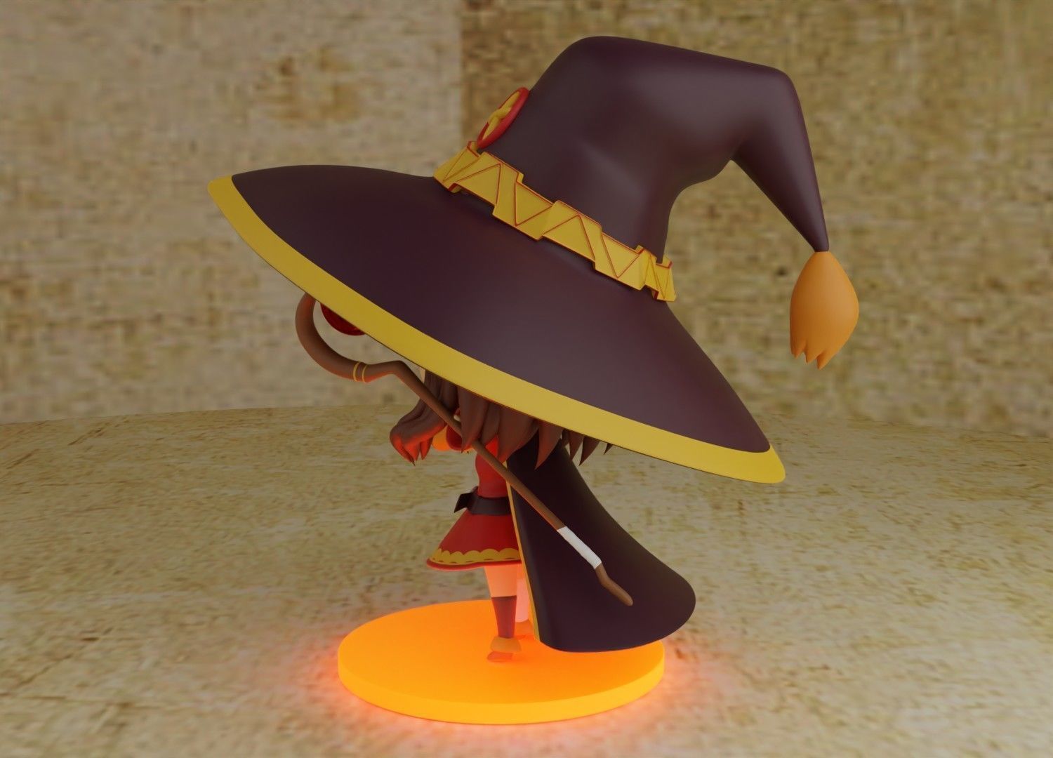 chibi megumin 3D model 3D printable | CGTrader