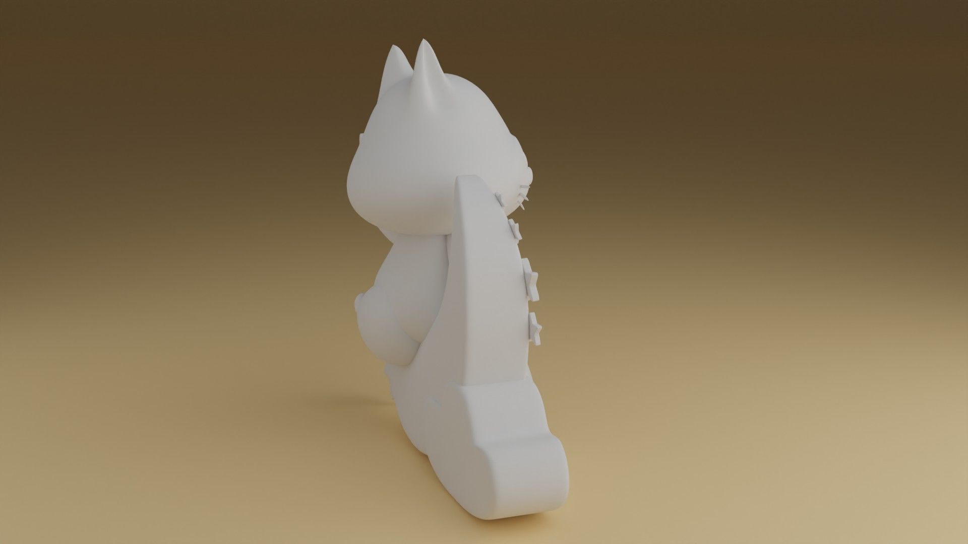 good night fox 3D model 3D printable | CGTrader