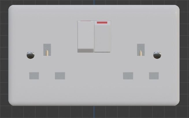 Type G Wall Socket free 3D model | CGTrader