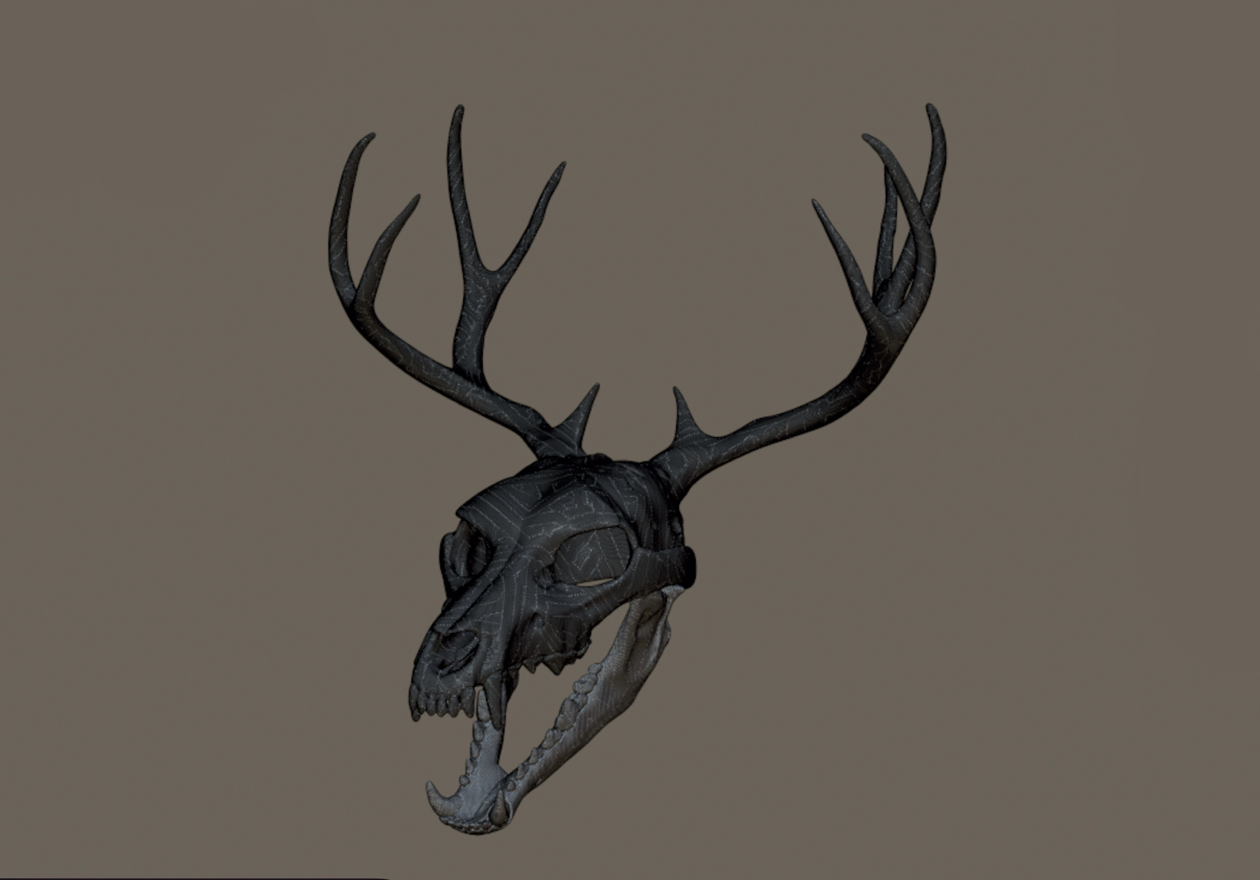 Wendigo Skull 3D model 3D printable | CGTrader