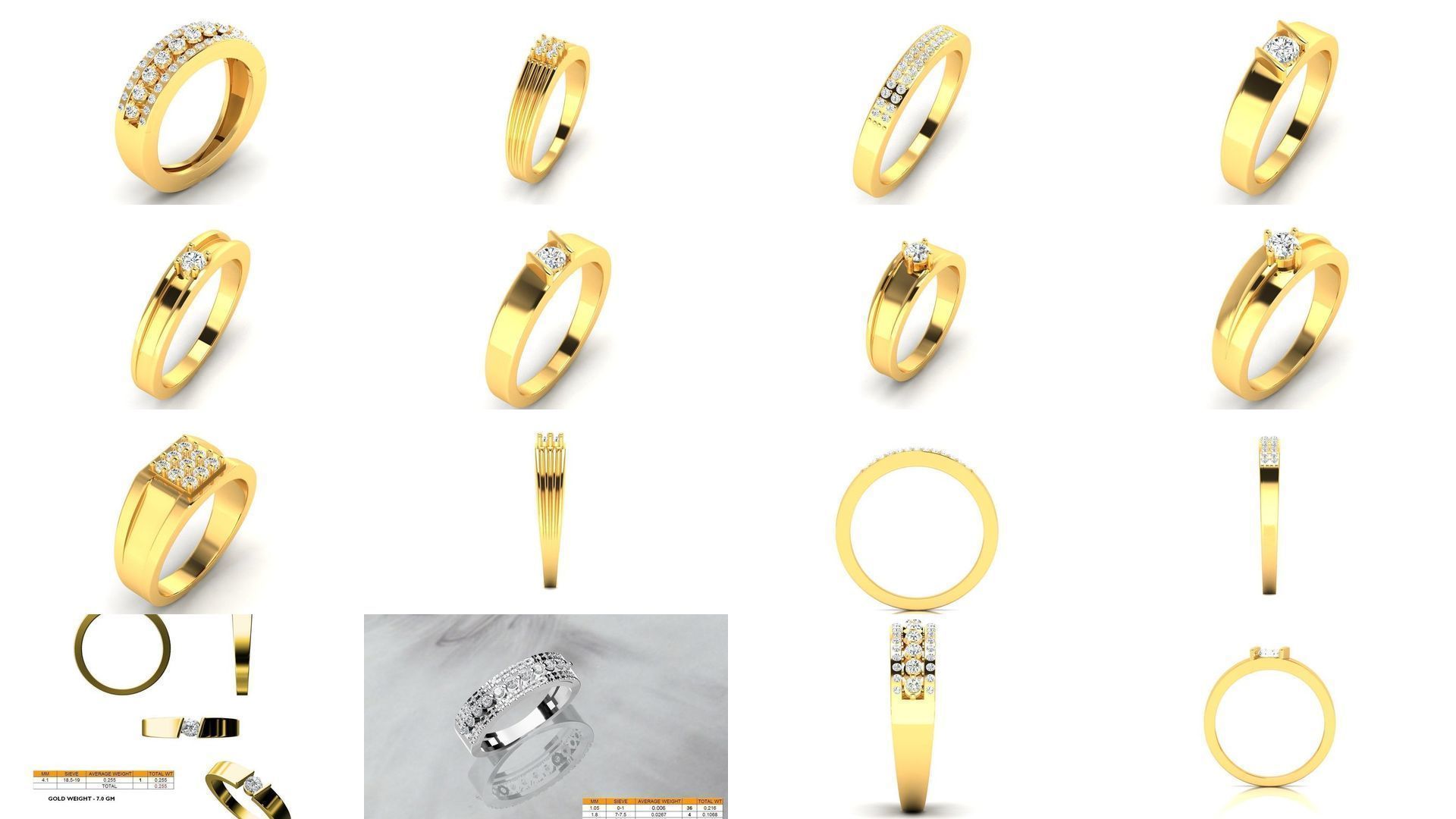 JEWELCAD 57 MENS RING FILES 3D Model Collection | CGTrader