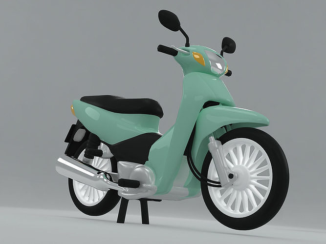 Motorcycle 110cc 3D model | CGTrader
