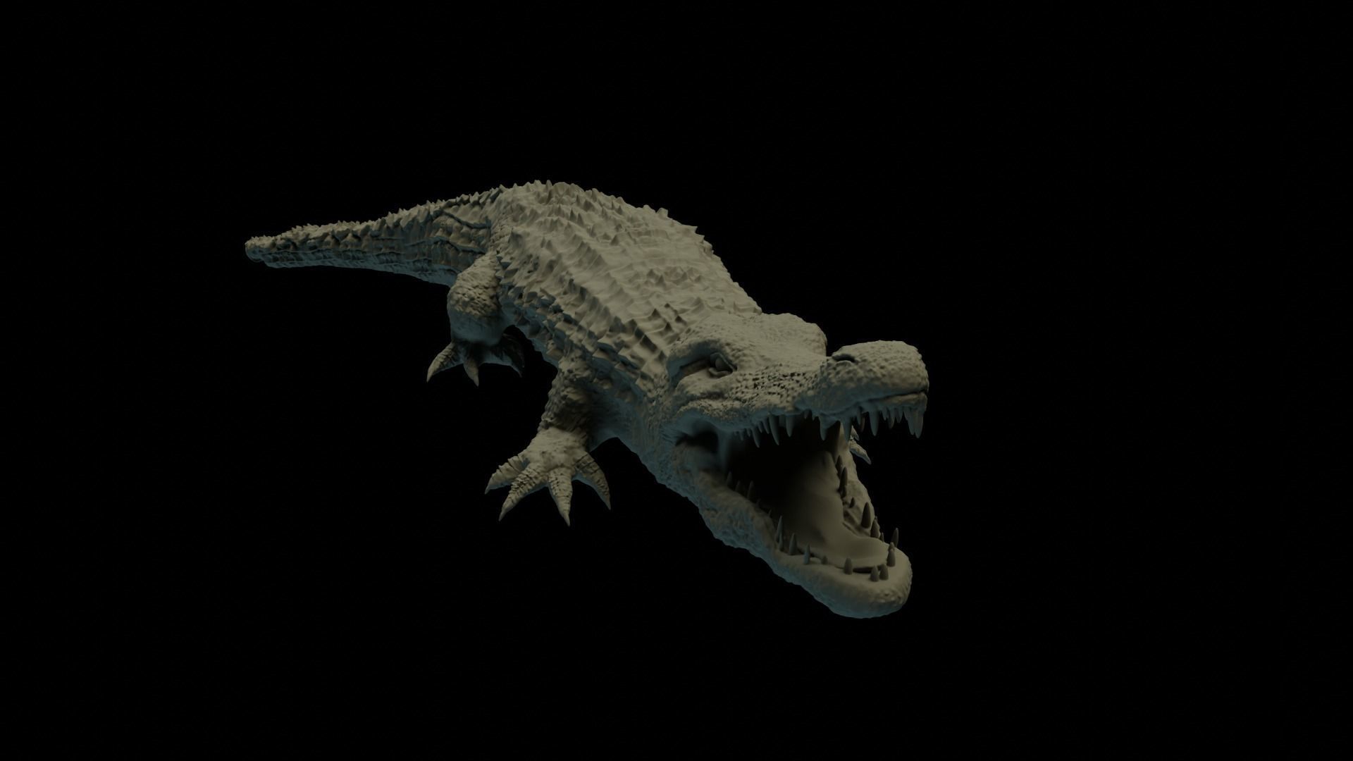 Crocodile 3D model 3D printable | CGTrader