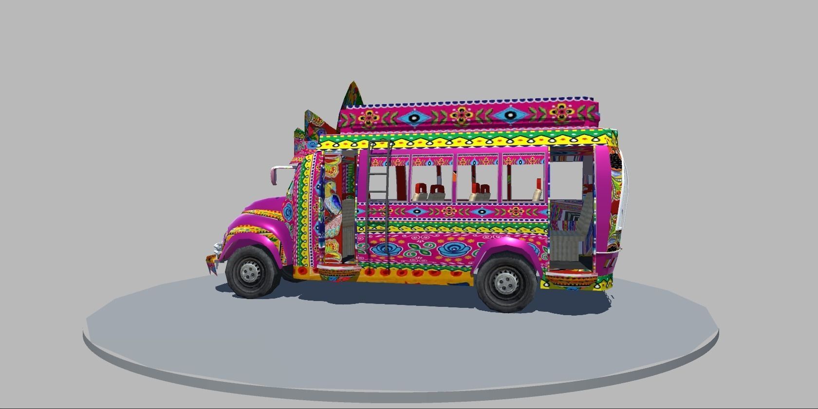 3D model Bedford 1990 Bus Model VR / AR / low-poly | CGTrader