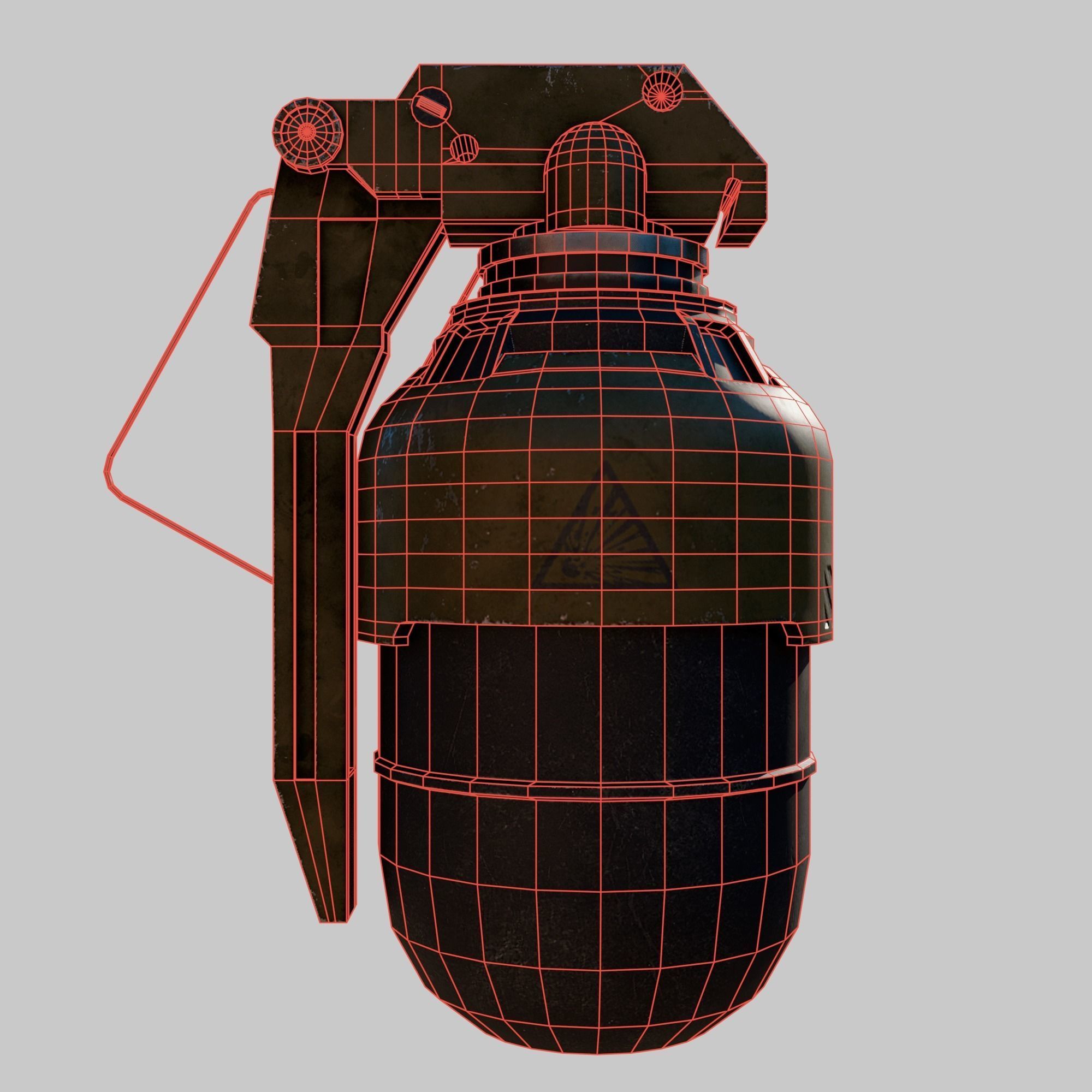 3D model Futuristic grenade concept VR / AR / low-poly | CGTrader