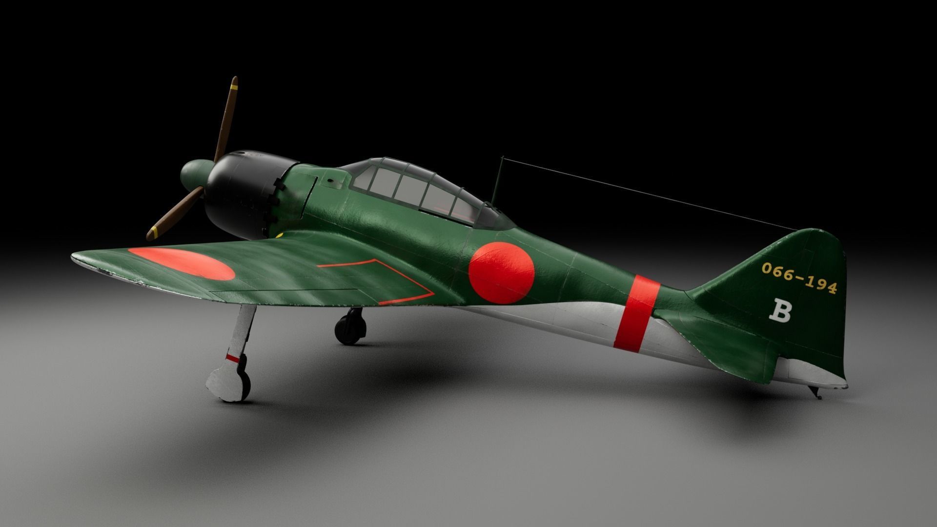 A6M5 Zero fighter 3d model 3D model | CGTrader