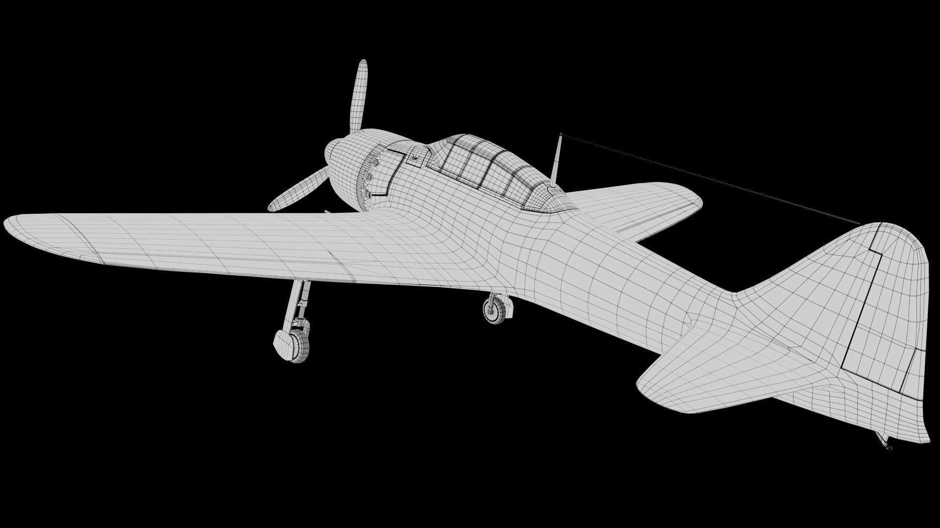 A6M5 Zero fighter 3d model 3D model | CGTrader