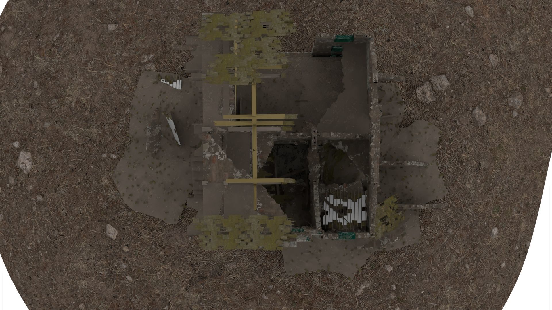 Realistic Ruined Building 3D model | CGTrader