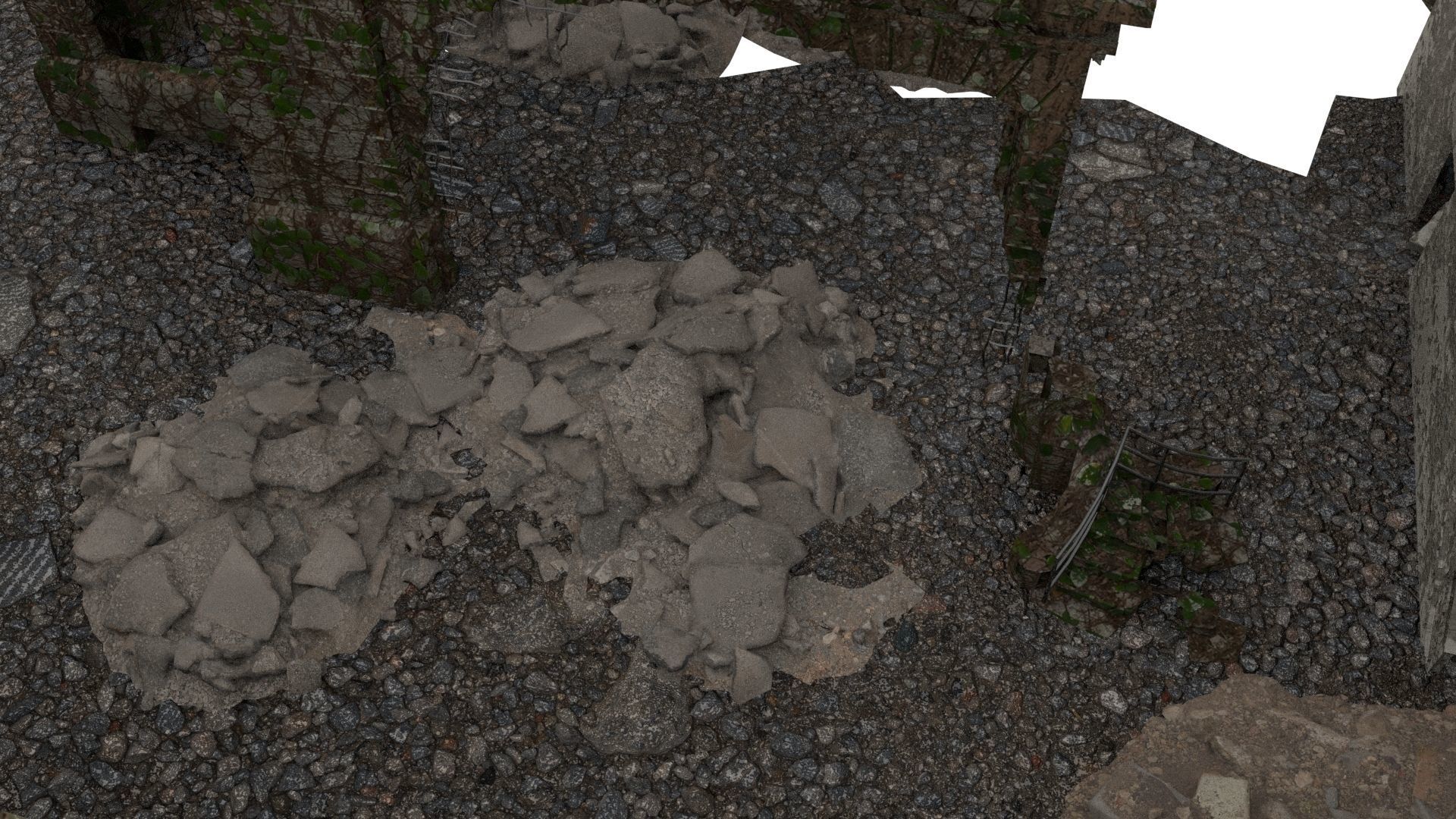 Realistic Ruined Building 3D model | CGTrader