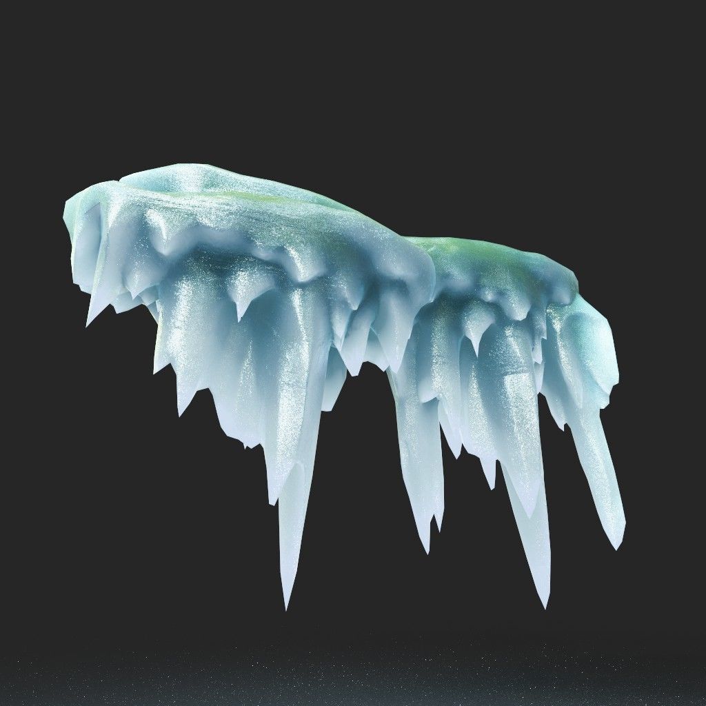 3D model Low poly Ice Spike Cave 230501 VR / AR / low-poly | CGTrader
