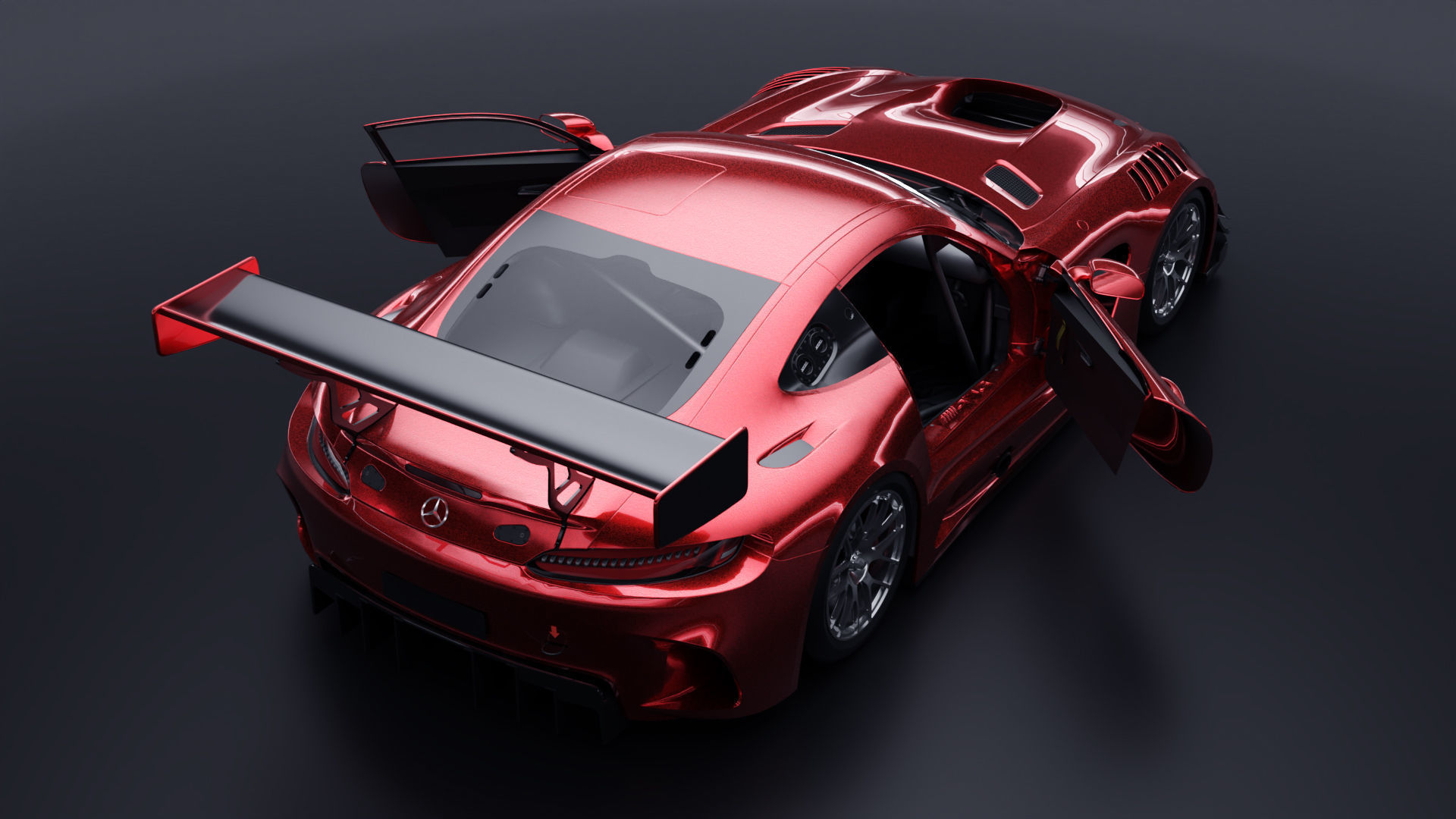 3D model Mercedes AMG GT3 VR / AR / low-poly | CGTrader