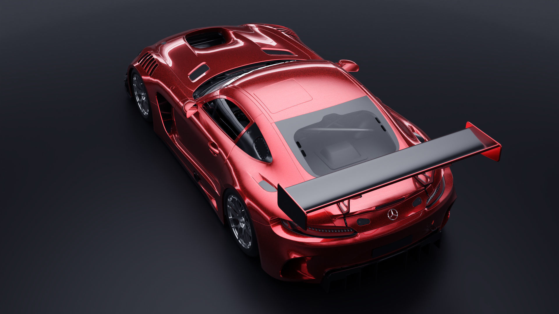 3D model Mercedes AMG GT3 VR / AR / low-poly | CGTrader