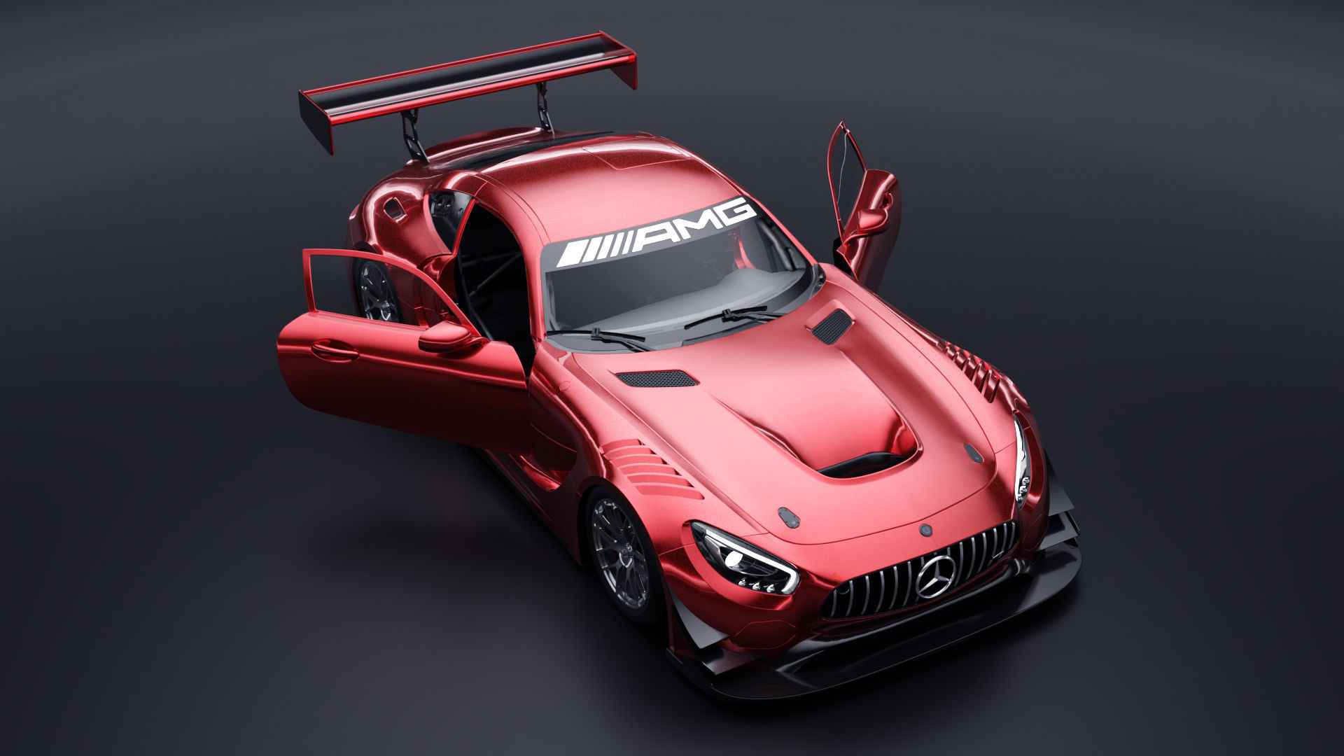 3D model Mercedes AMG GT3 VR / AR / low-poly | CGTrader