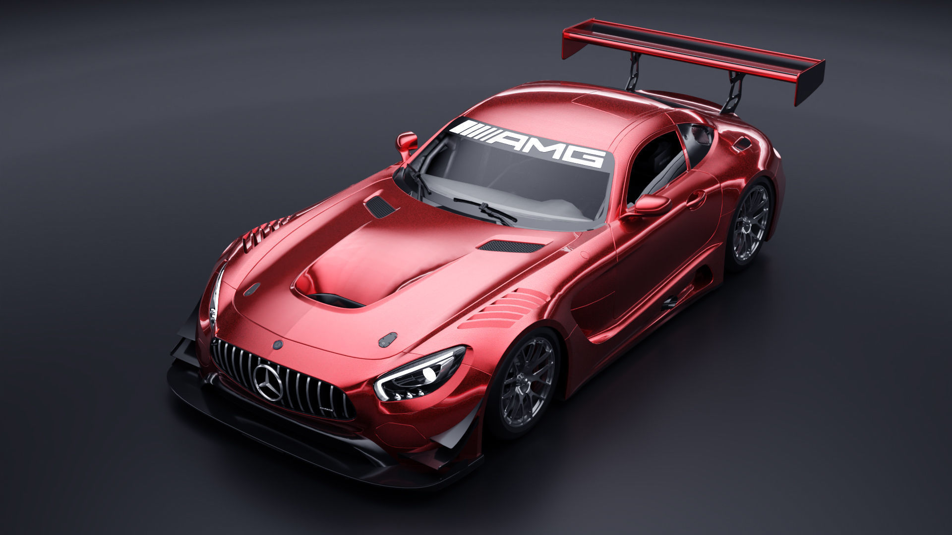 3D model Mercedes AMG GT3 VR / AR / low-poly | CGTrader