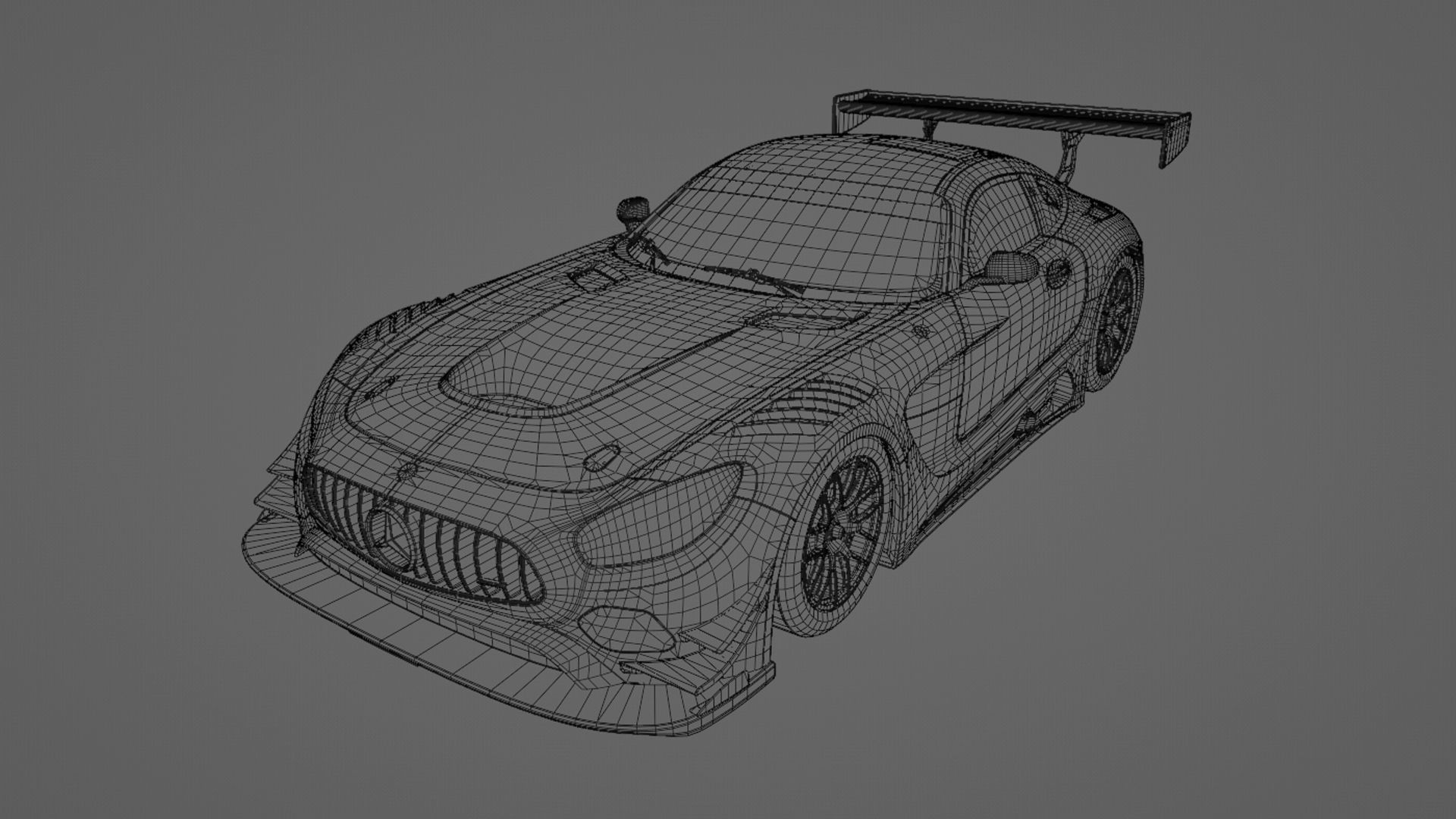 3D model Mercedes AMG GT3 VR / AR / low-poly | CGTrader
