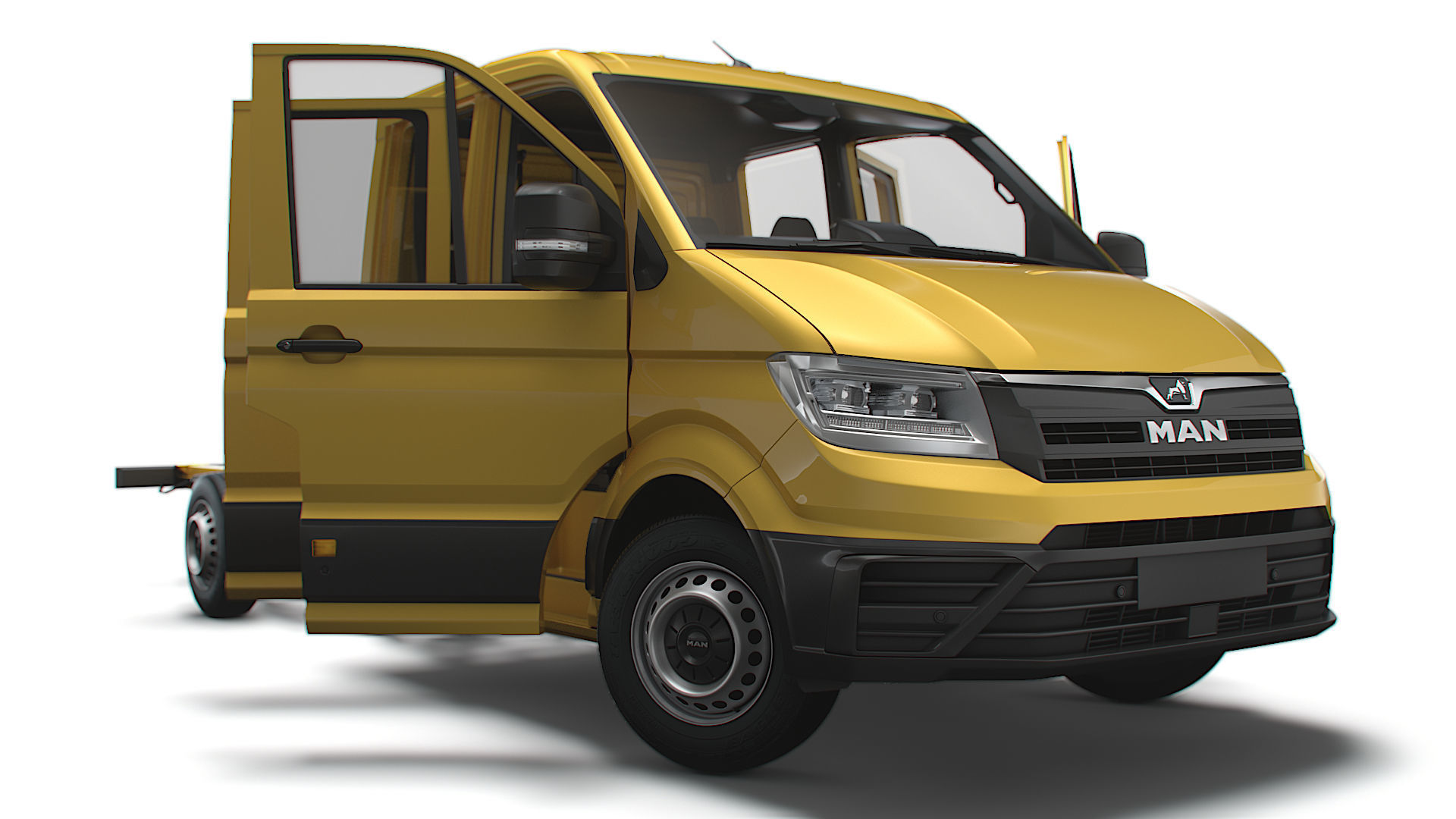 MAN TGE Chassis DoubleCab L3 HQInterior 2023 3D model | CGTrader