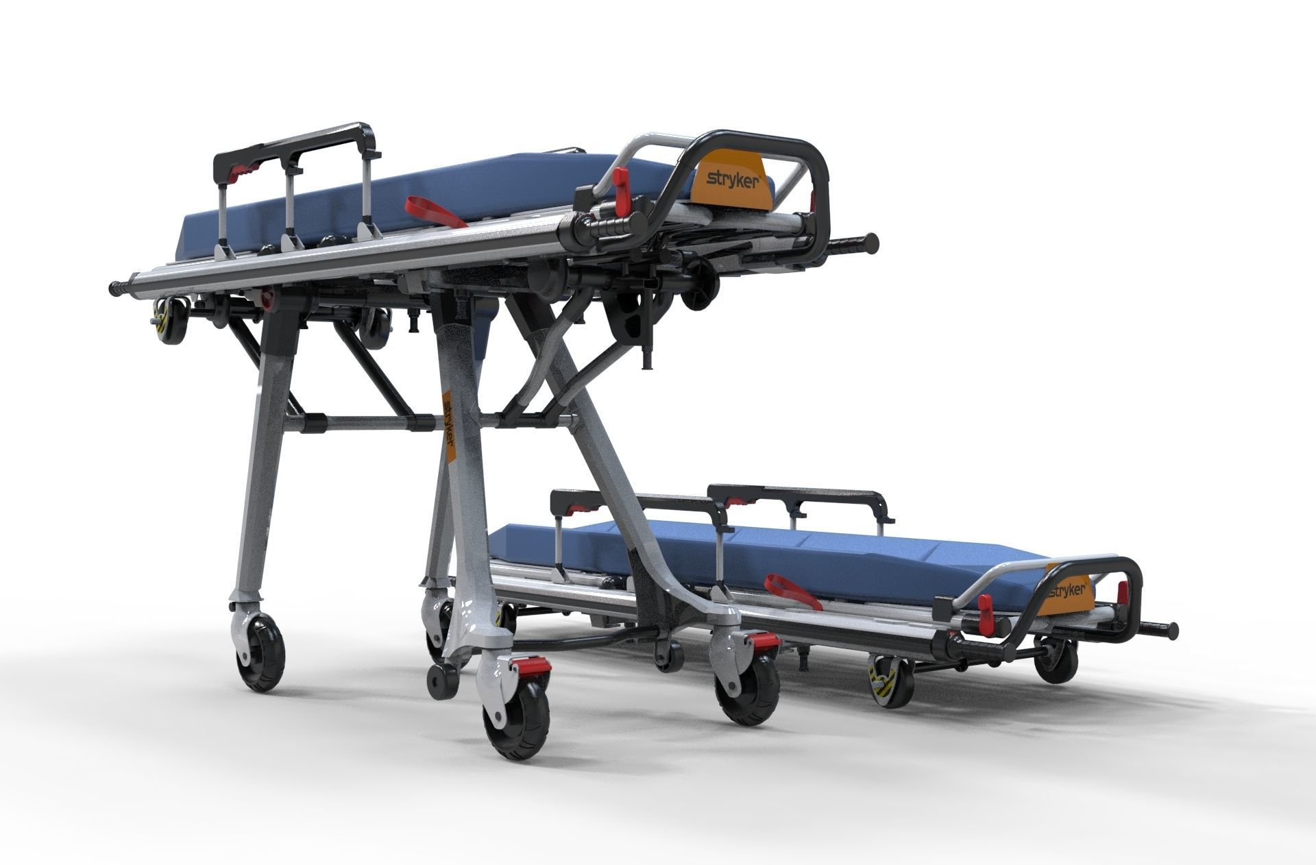 Stretcher emergency Hospital 3d model 3D model | CGTrader