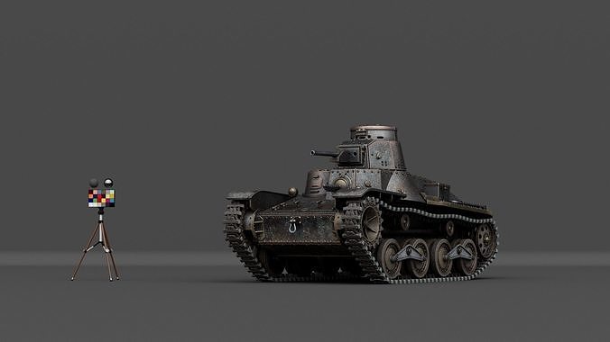 3D model Tank 95 Ha-Go VR / AR / low-poly | CGTrader