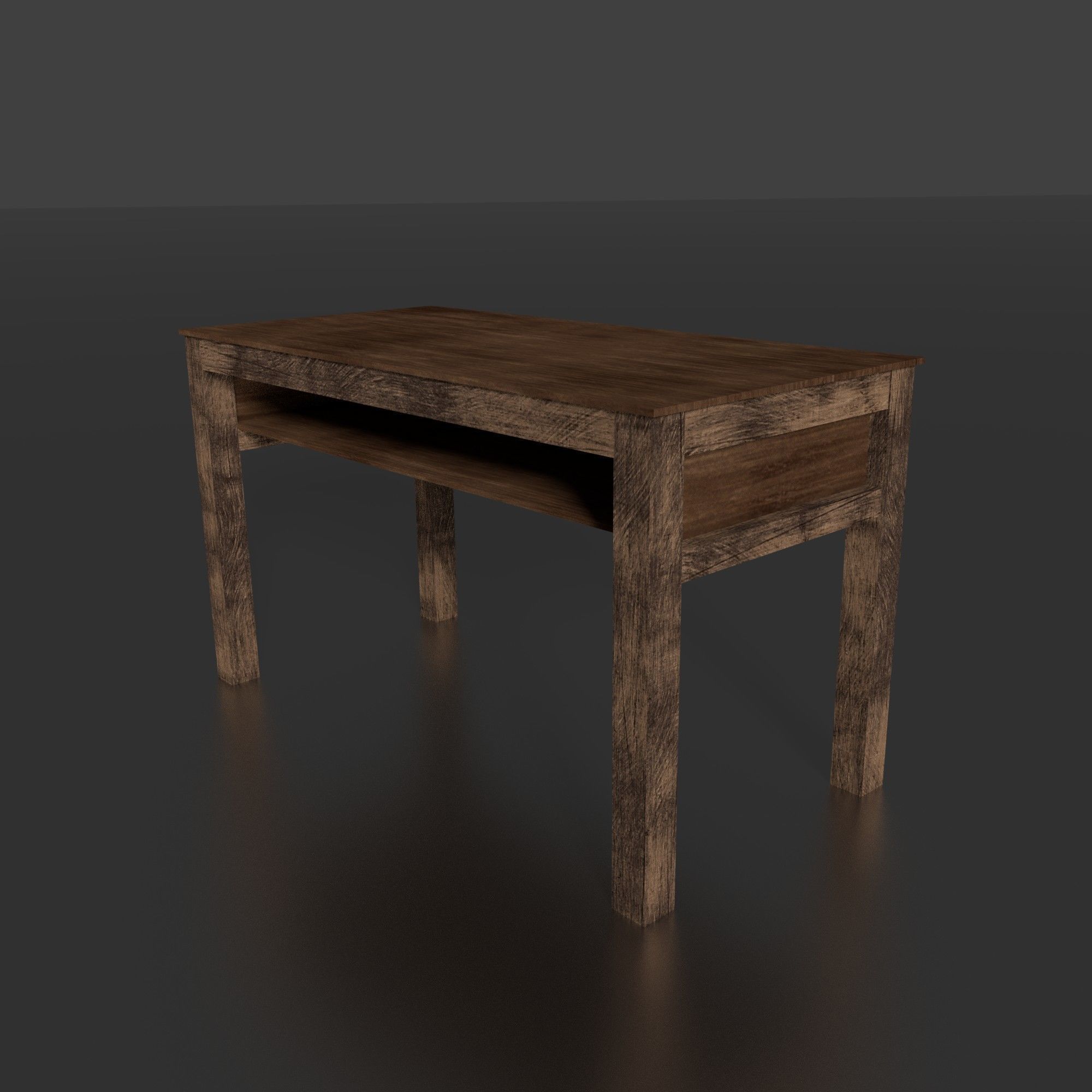 Meja Kayu 001-030 3D model | CGTrader