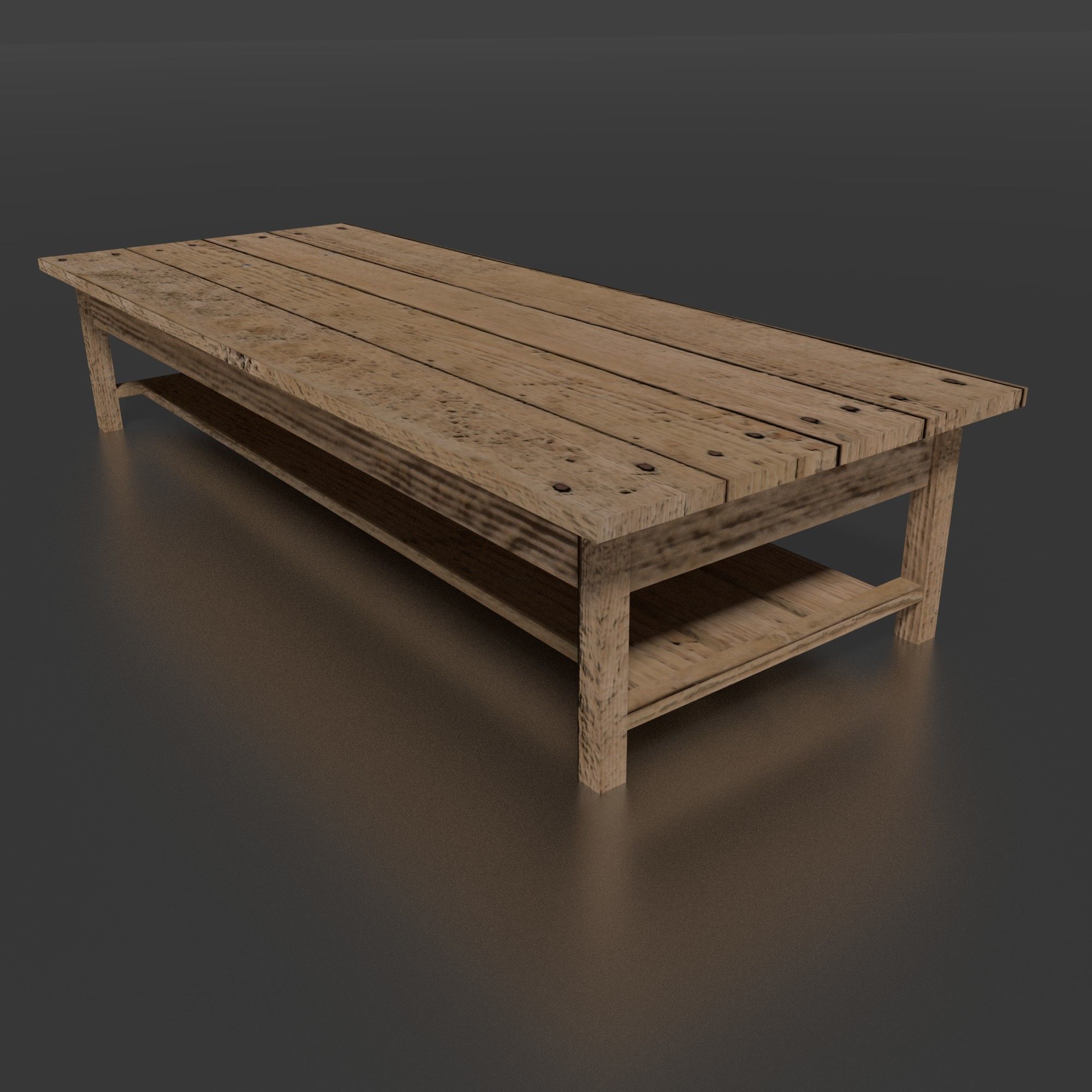 Meja Kayu 001-030 3D model | CGTrader