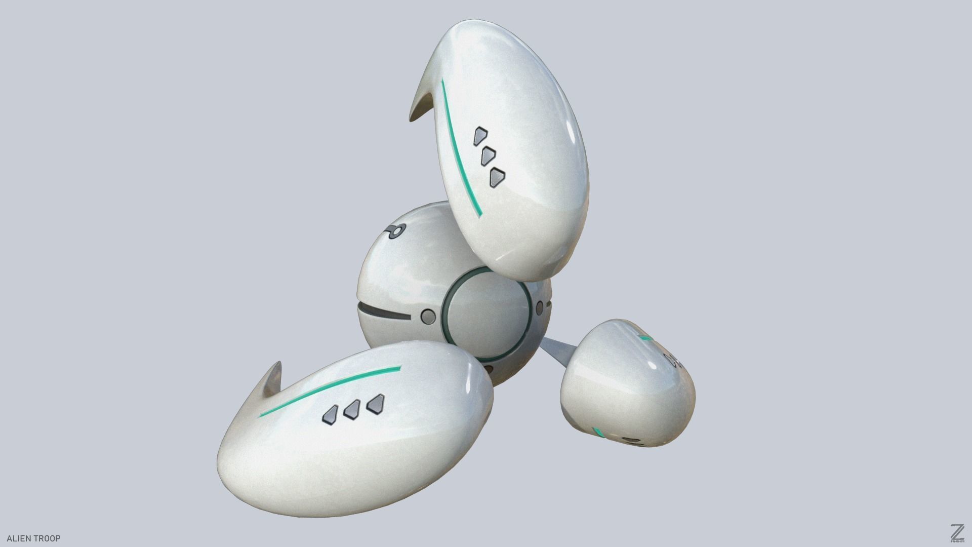 3D model Alien troop VR / AR / low-poly | CGTrader