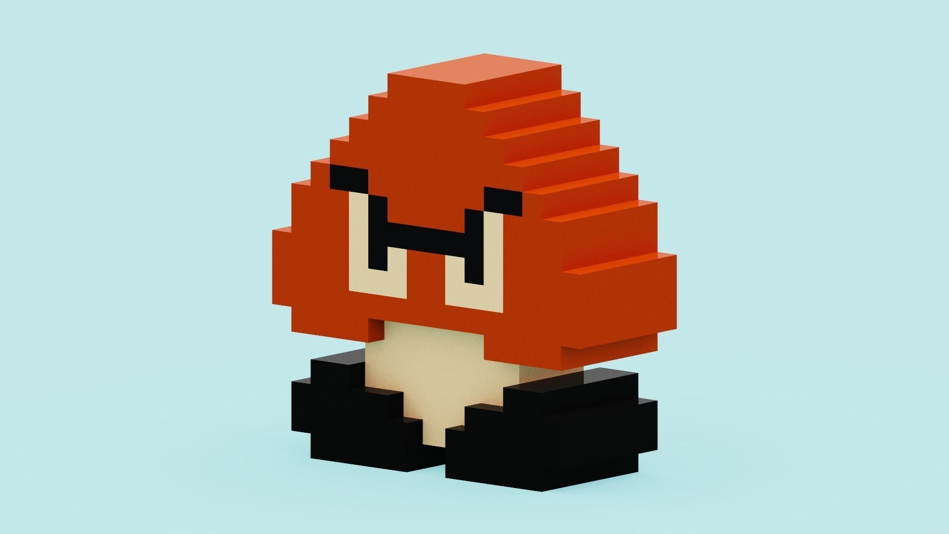3D model Voxel Goomba VR / AR / low-poly | CGTrader