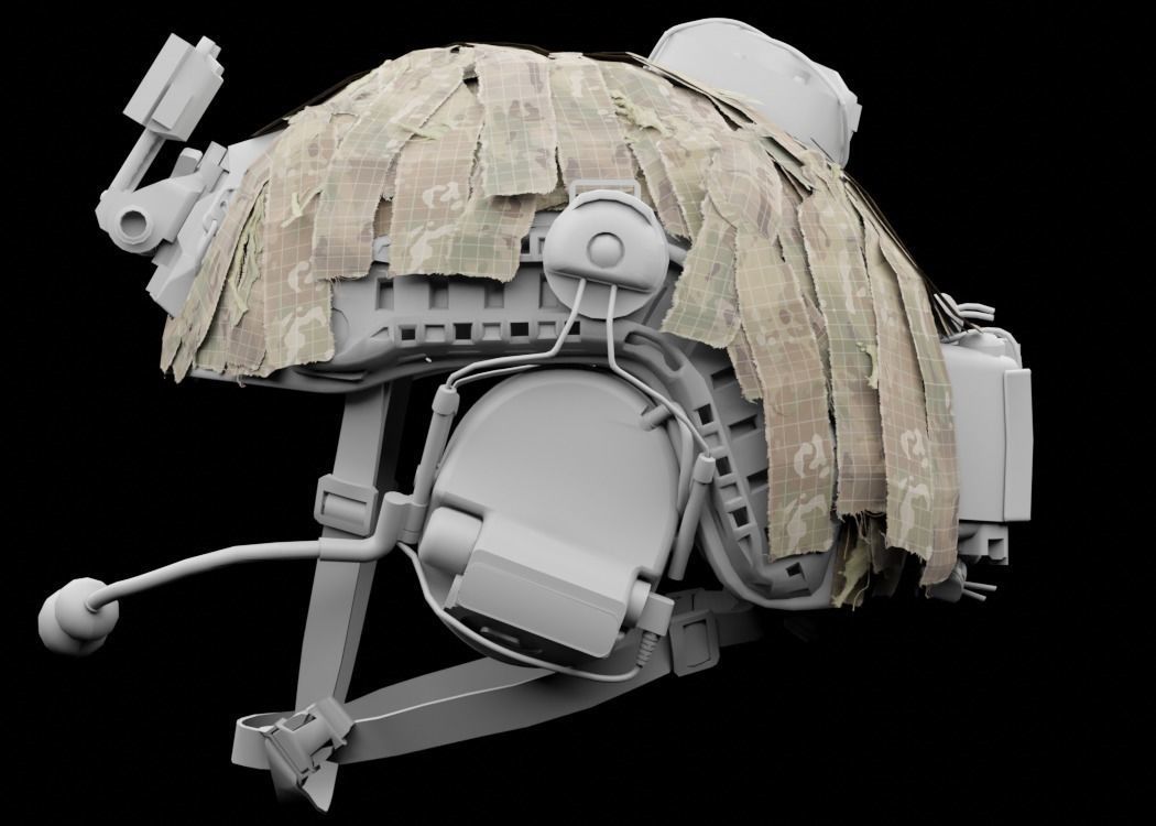 3D model Opscore Maritime Helmet scrim VR / AR / low-poly | CGTrader