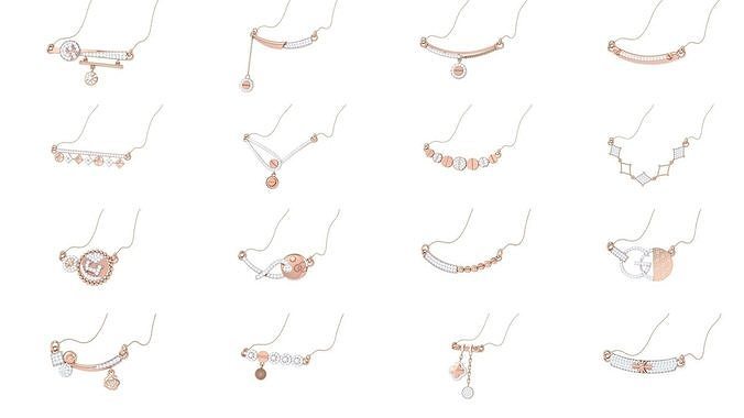 18 Delicate Necklace 3dm stl obj gltf glb 3mf renders detail 3D Model Collection | CGTrader