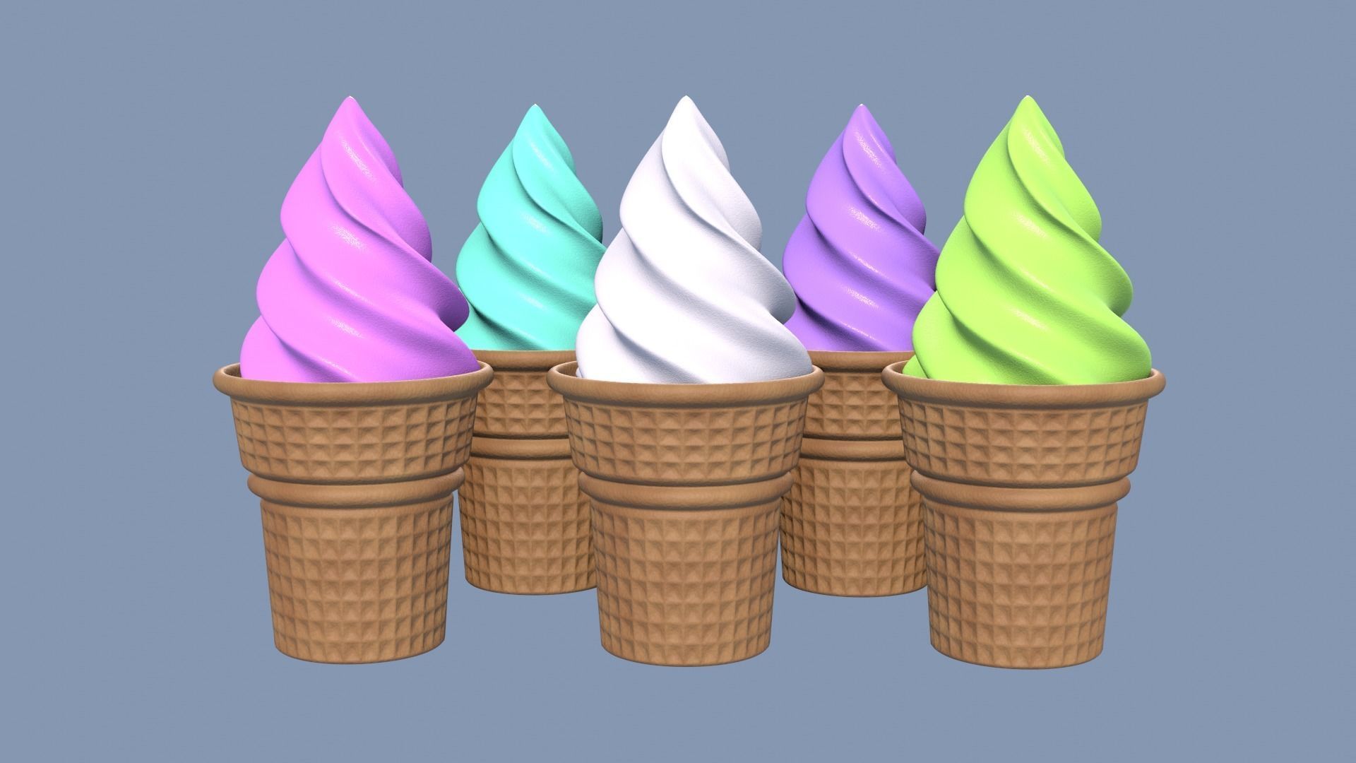 Collection of 5 Ice Cream 3D models 3D model | CGTrader