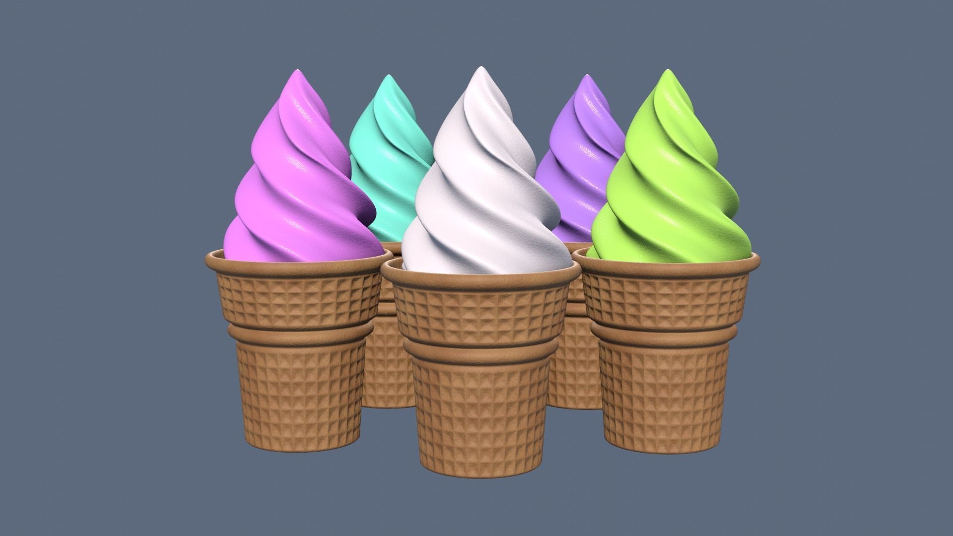 Collection of 5 Ice Cream 3D models 3D model | CGTrader