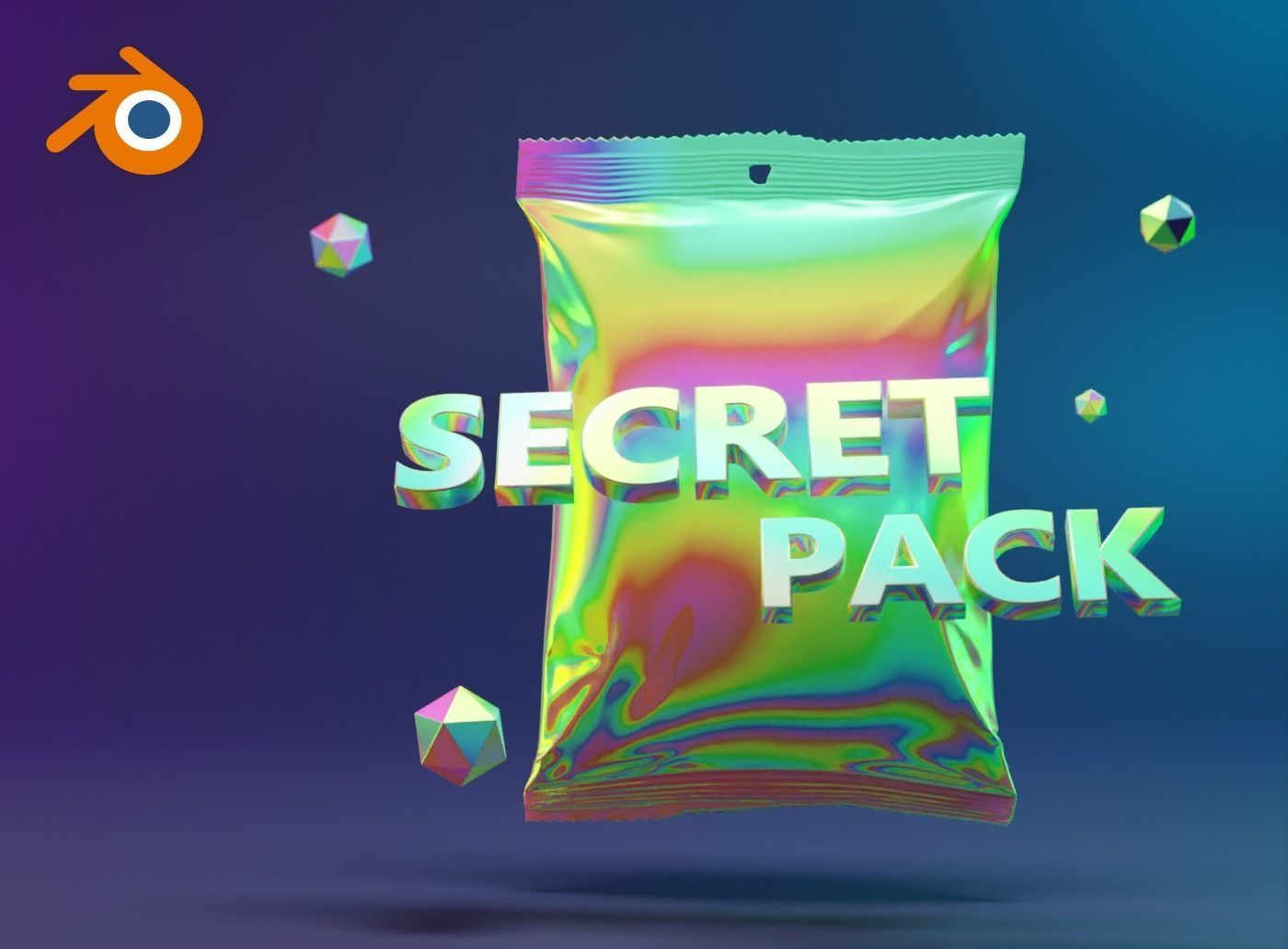 Hologram Blender NFT Pack animated template 3D model animated | CGTrader