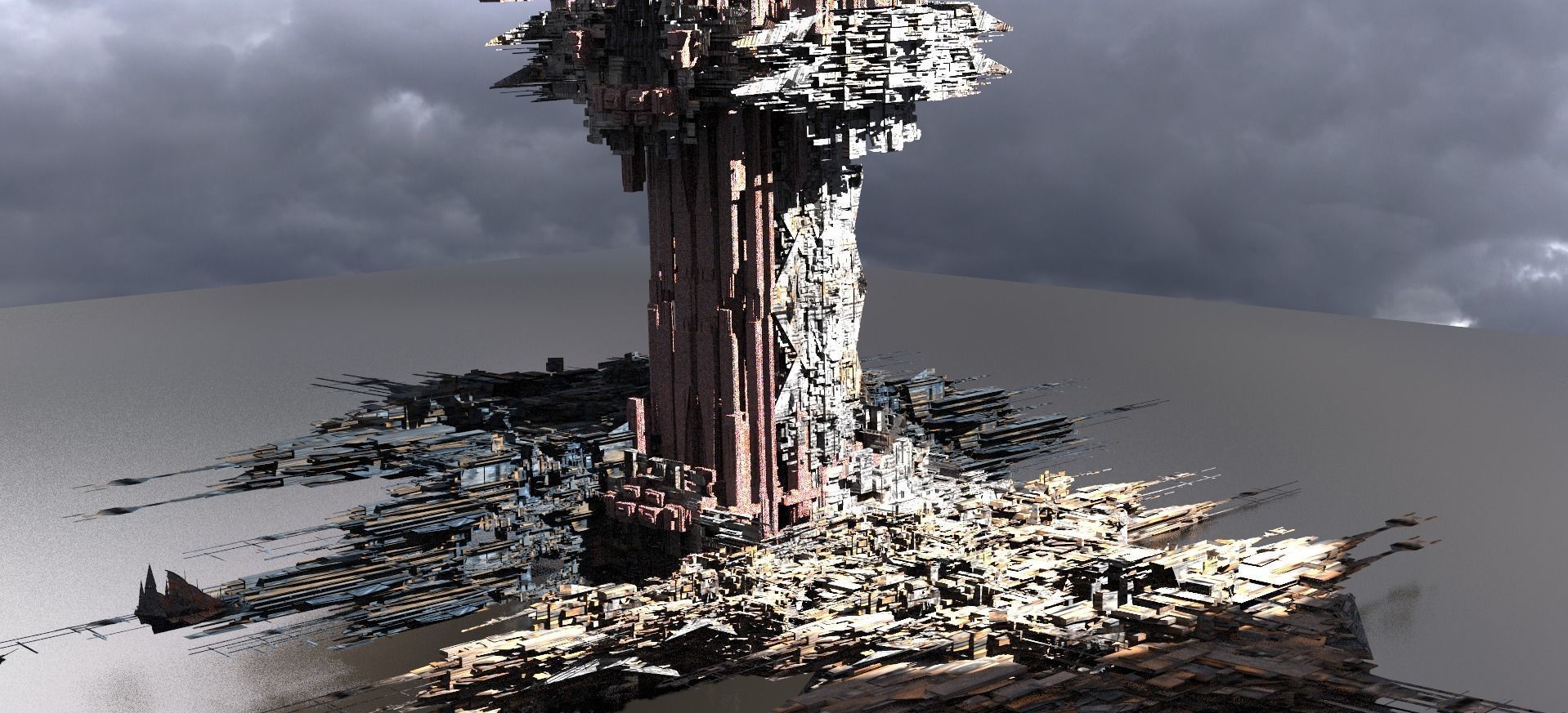 Dark cyberpunk Slum city extended 3D model | CGTrader