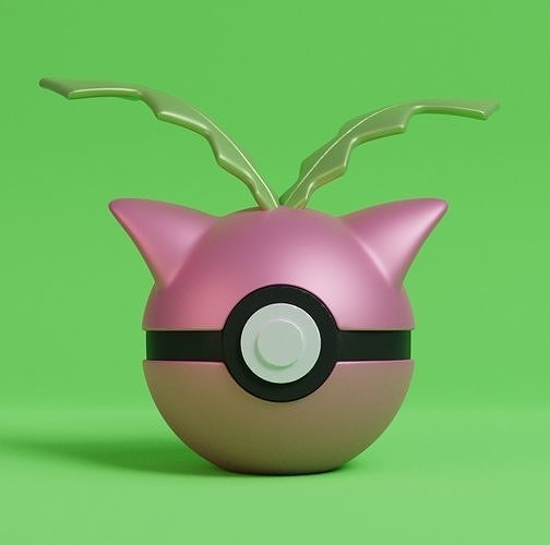 Pokemon Hopip Pokeball 3D model 3D printable | CGTrader