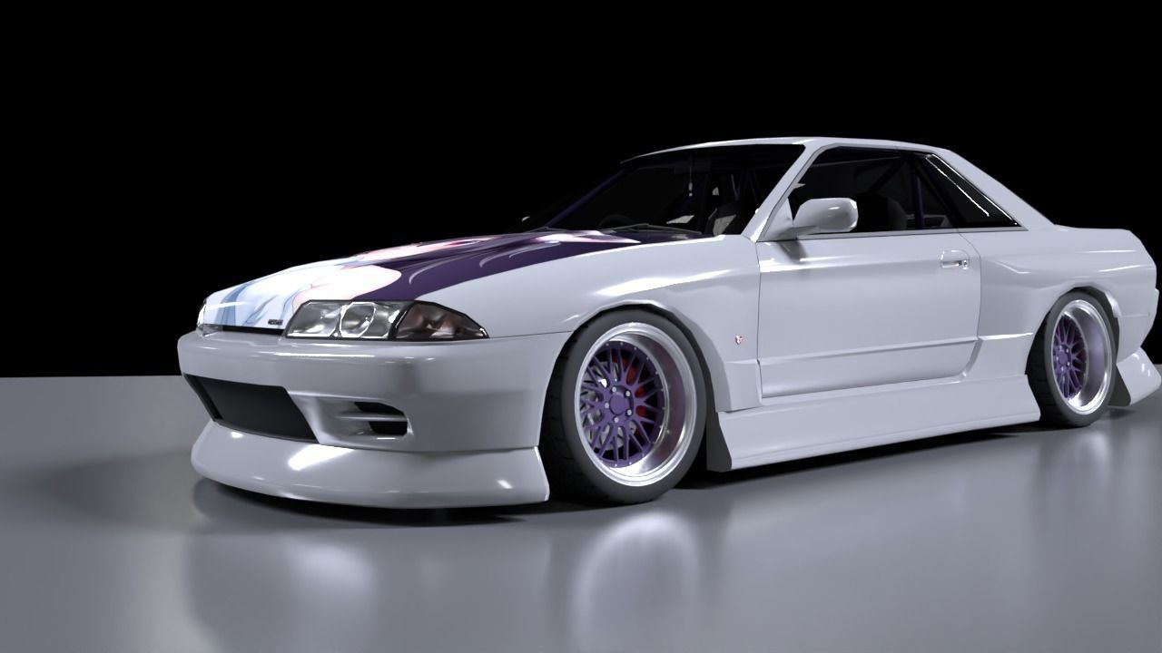 Nissan Skyline R32 Tuning 3D model | CGTrader