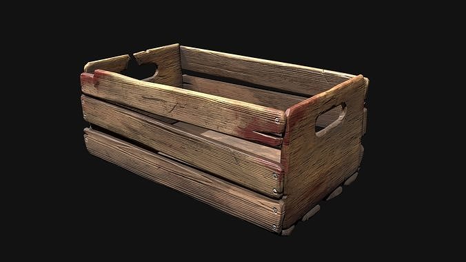 3D model Wooden crate - Game ready VR / AR / low-poly | CGTrader