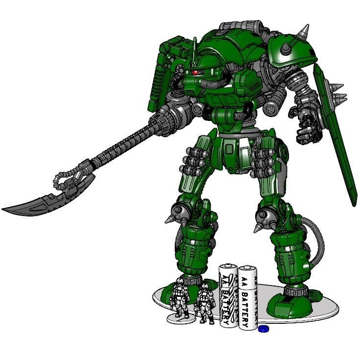 Rebellious Orbital Colony Cavalier-28mm Orbital Assault Mech 3D model ...