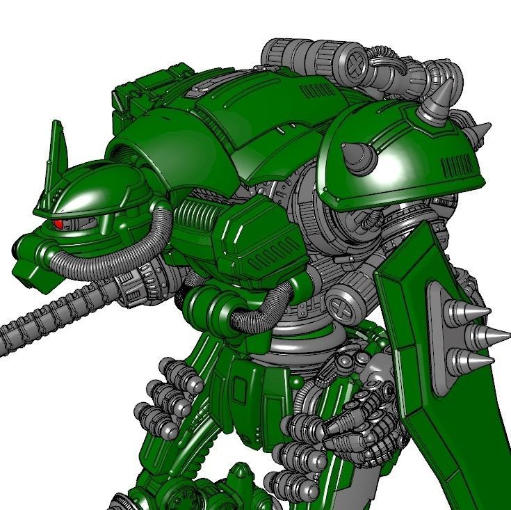 Rebellious Orbital Colony Cavalier-28mm Orbital Assault Mech 3D model ...