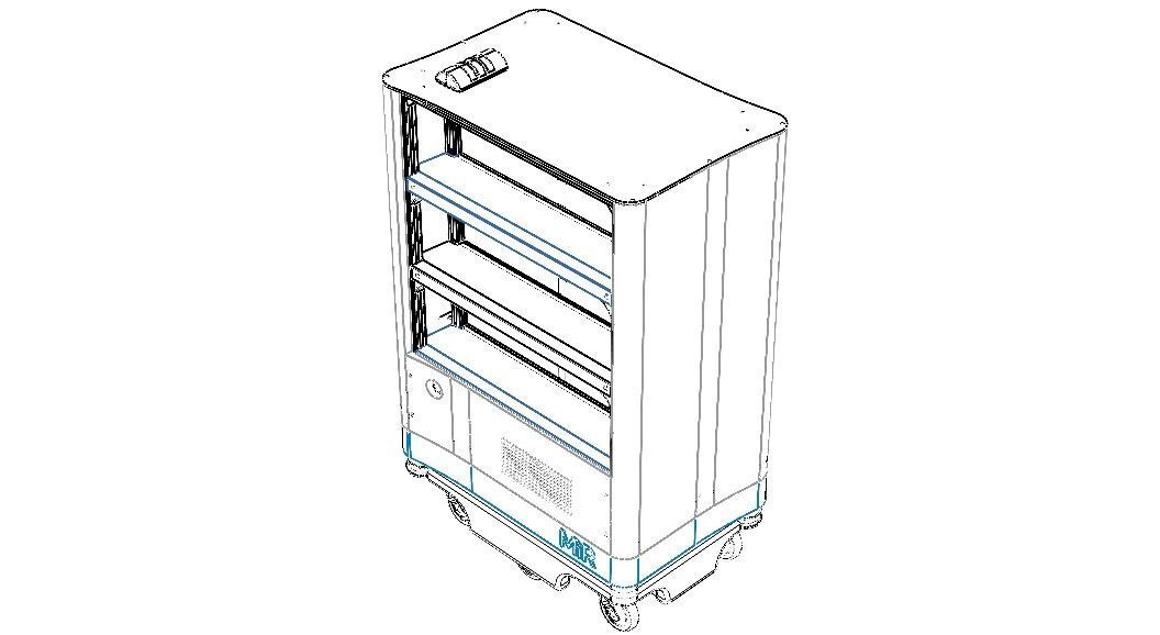 MiR200 Transport Module 3D model rigged | CGTrader