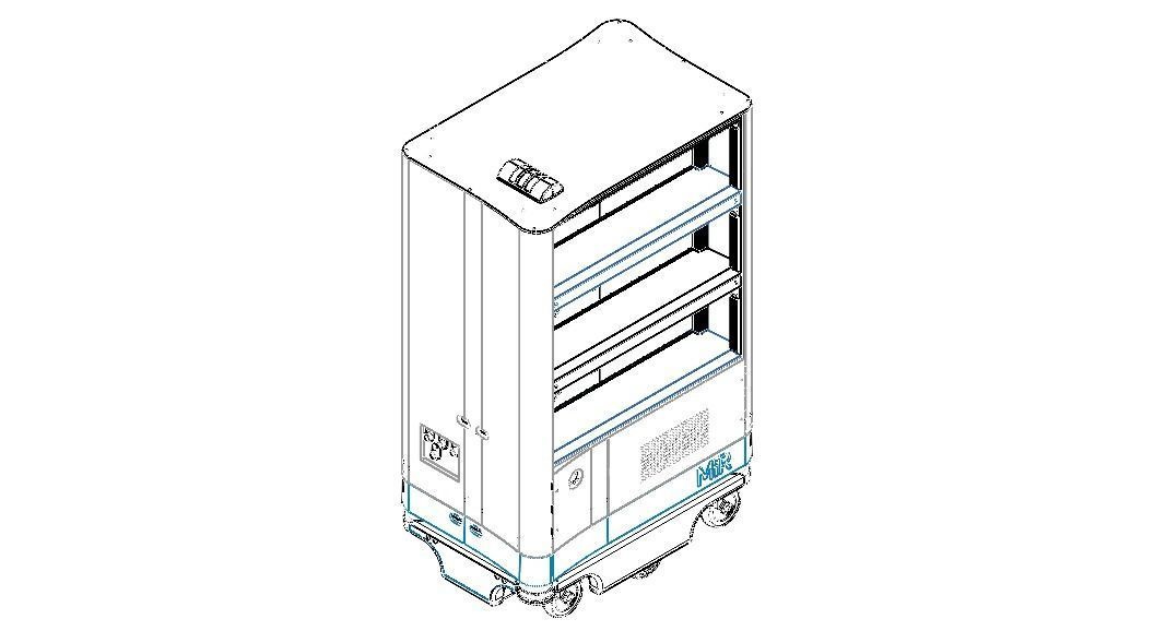 MiR200 Transport Module 3D model rigged | CGTrader