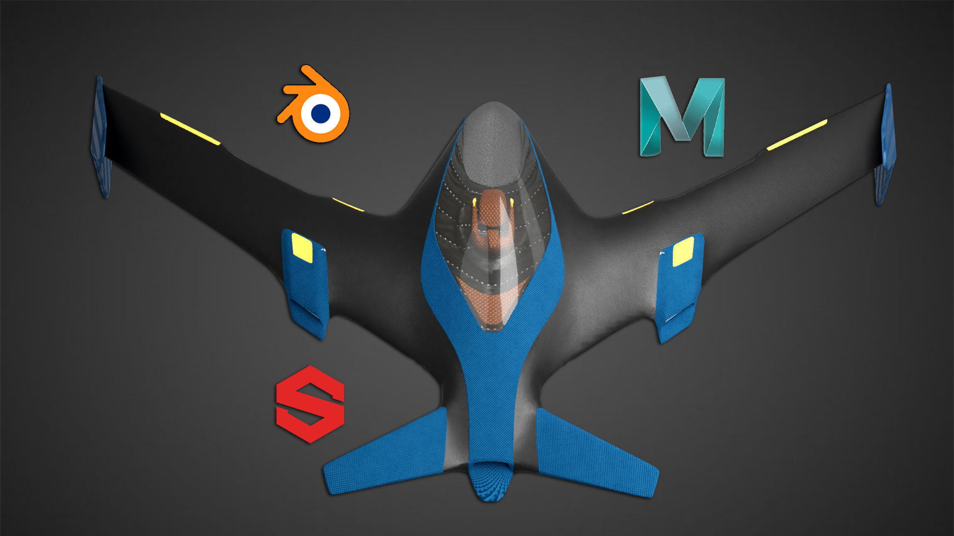 3D model Aero Jet VR / AR / low-poly | CGTrader