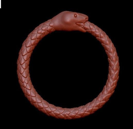 Snake Ring 3D ready print model 3D model 3D printable | CGTrader